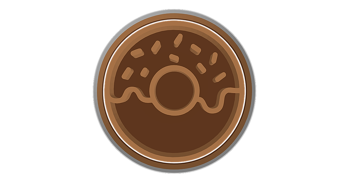 Donut with Sprinkles Cookie Cutter, Stamp, Stencil & Baking Mold ...
