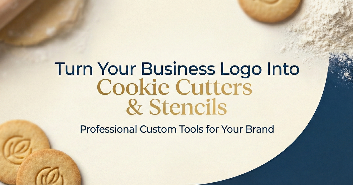 Custom Logo Cookie Cutters, Stamps & Stencils for Businesses ...